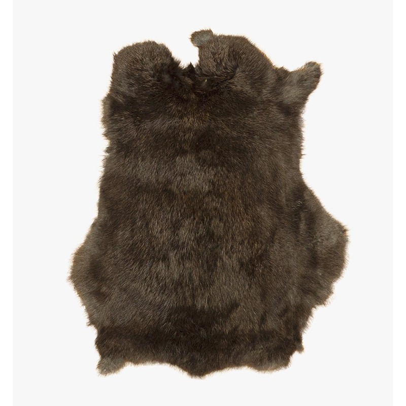 Piel de conejo pardo oscuro